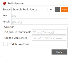 Redis Remove Tool – Warewolf Knowledge Base