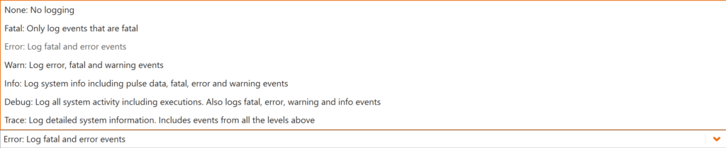 Execution Logging – Configure Logging Level – Warewolf Knowledge Base