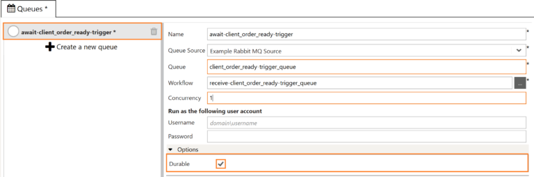 Warewolf Queue Triggers Example – Warewolf Knowledge Base